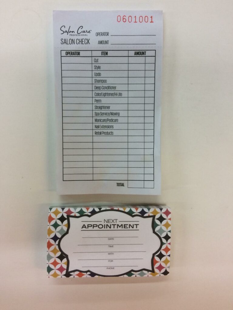 Next appointment/ Service pads - Friends Beauty Supply